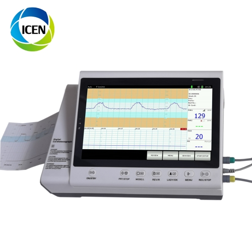 IN-C18 Cardiotocography Fetal Heart Rate Fetal Monitor CTG Machine with ...